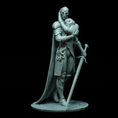 3D Printable The Lovers - Cursed Paladin by The Shattered Realms