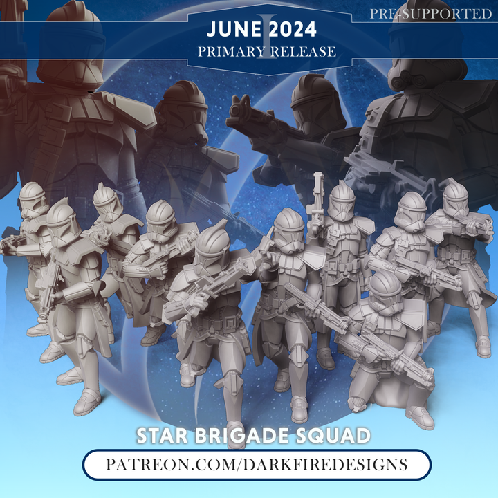 3D Printable Star Brigade Squad by Dark Fire Designs