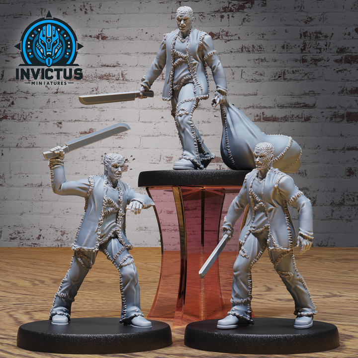 3D Printable Masked Machete Killer Set / Horror Night Encounter / Evil ...