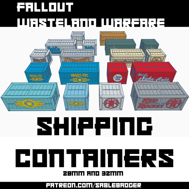 3D Printable Fallout Inspired Shipping Container Terrain by brander ...