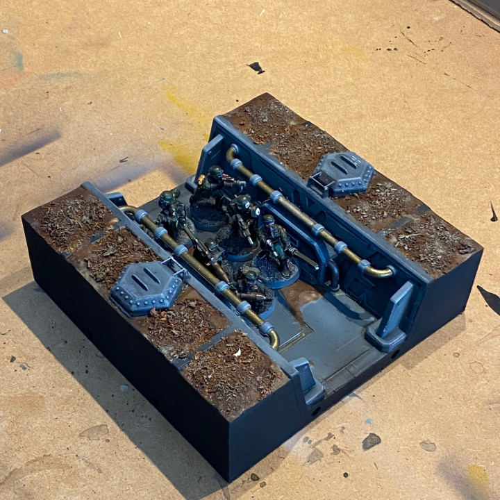 3D Print of WARSET SCI FI Trenches by BLACK-COG-WORKSHOP