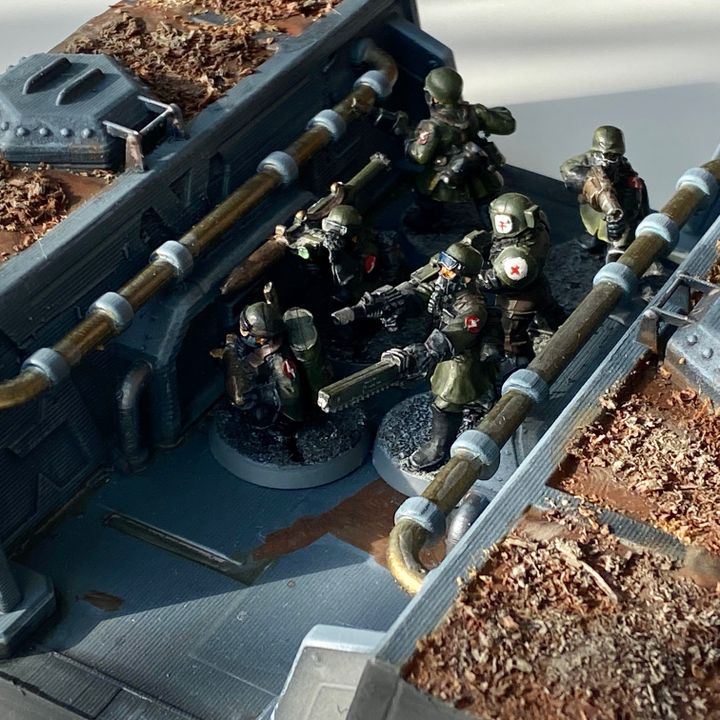 3D Printable WARSET SCI FI Trenches by BLACK COG Workshop