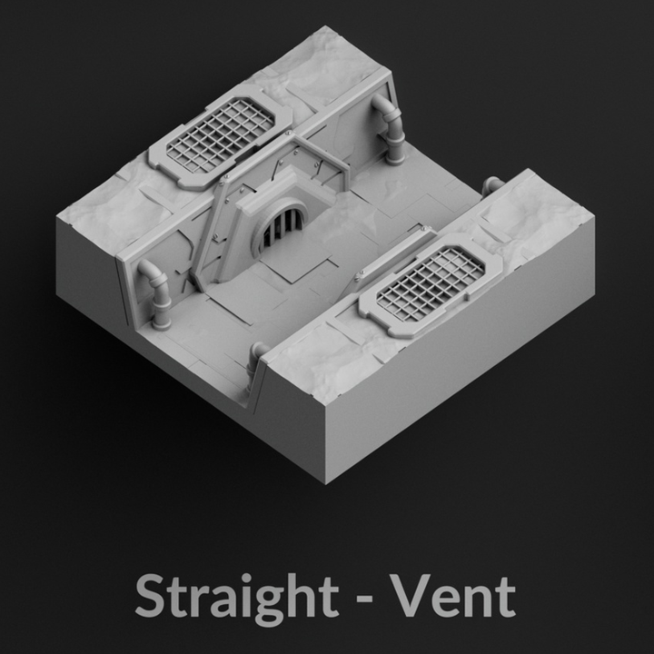 3D Printable WARSET SCI FI Trenches by BLACK COG Workshop