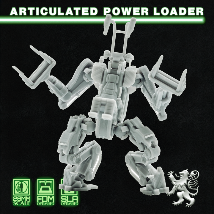 3D Printable Articulated Power Loader by 2nd Dynasty
