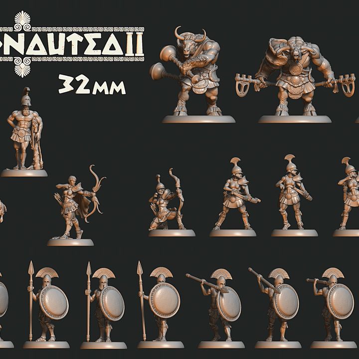 3D Printable Shock Force ONE - 21 Miniatures - 32mm by TheGoodBrick