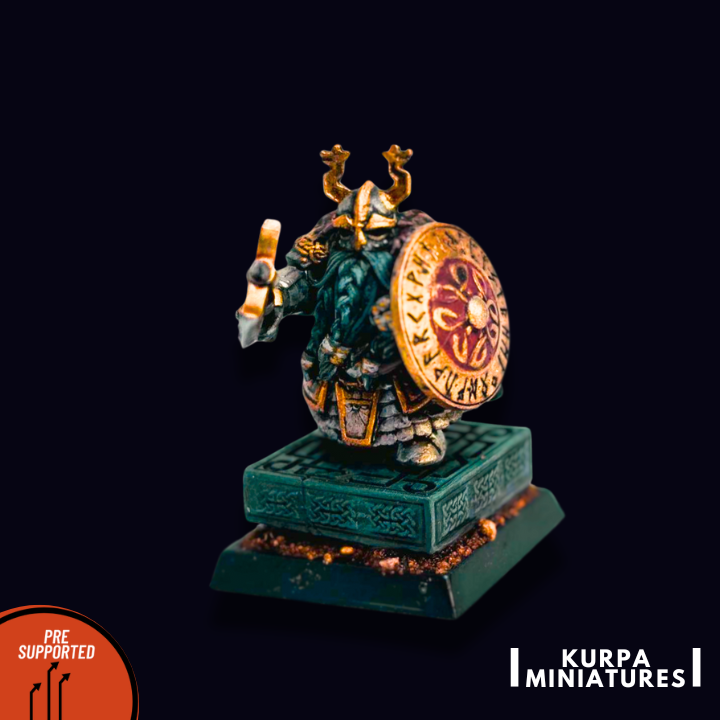 3D Printable Dwarf Lord by Kurpa Miniatures