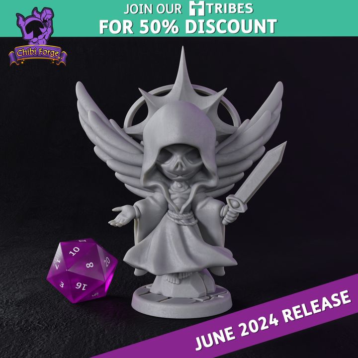 3D Printable Corrupted Angel - Chibi Forge by Titan Forge Miniatures