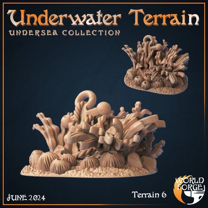 3D Printable Underwater Collection by World Forge Miniatures