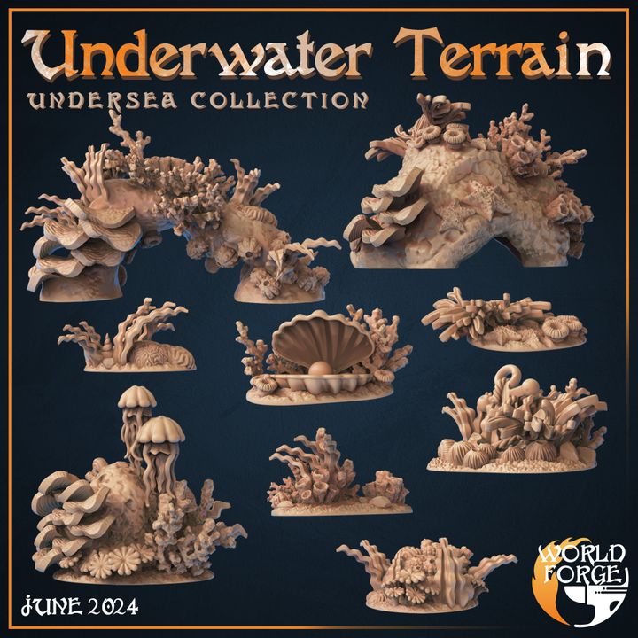 3D Printable Underwater Collection by Embernell Studio