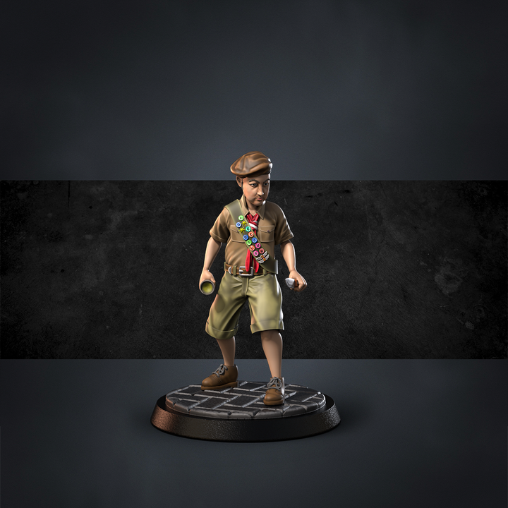 3D Printable MINIATURES FOR HORROR GAMES-CHARACTER SET by Falcata 3d