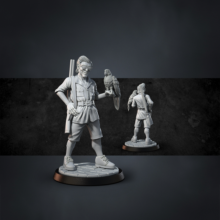 3D Printable MINIATURES FOR HORROR GAMES-CHARACTER SET by Falcata 3d
