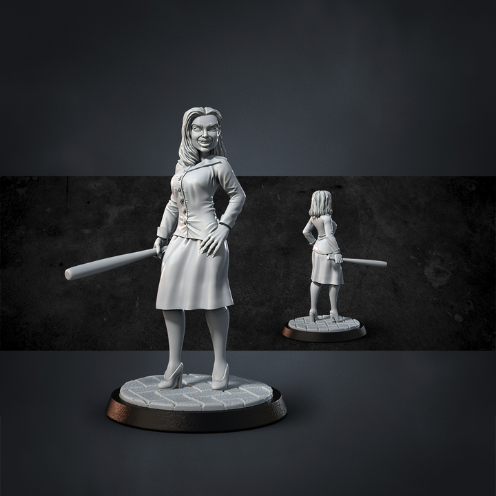 3D Printable MINIATURES FOR HORROR GAMES-CHARACTER SET by Falcata 3d
