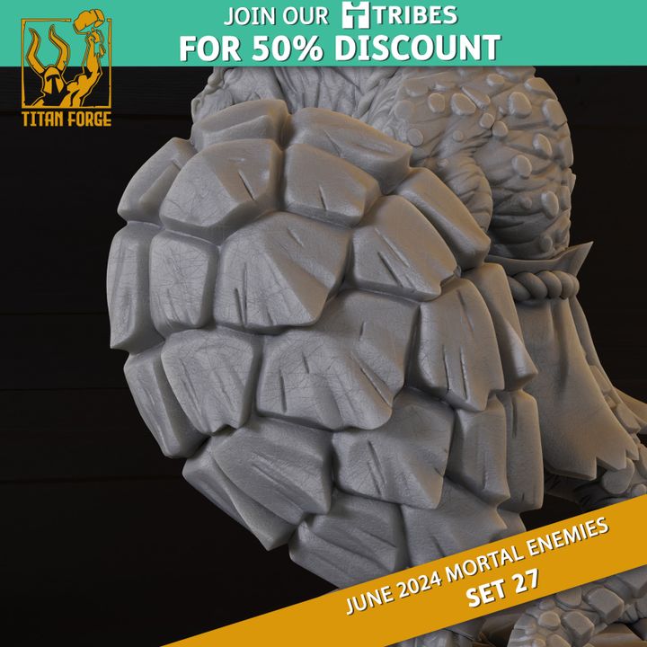 3D Printable Lizardfolk Warrior - RPG Monster DnD 5e - Mortal Enemies ...