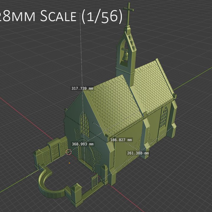 3D Printable Chapelle Saint-Louis de Formigny Wargaming Terrain by ...