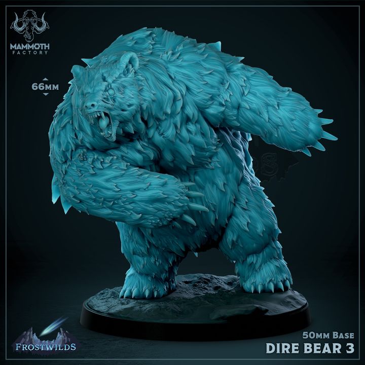 3D Printable Dire Bear Pack by Mammoth Factory