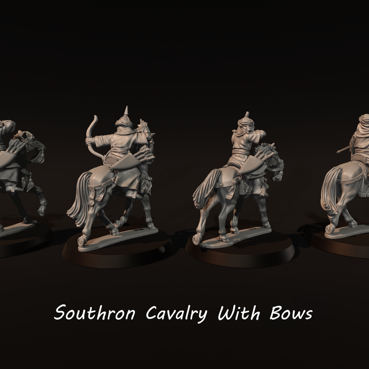3D Printable Southron Cavalry With Bows by Medbury Miniatures