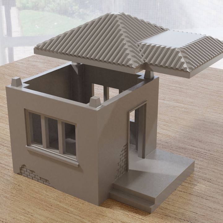3D Printable Soviet Military Outpost - Guard House - Zona Alfa ...