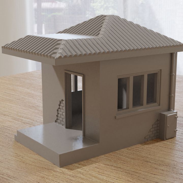 3D Printable Soviet Military Outpost - Guard House - Zona Alfa ...