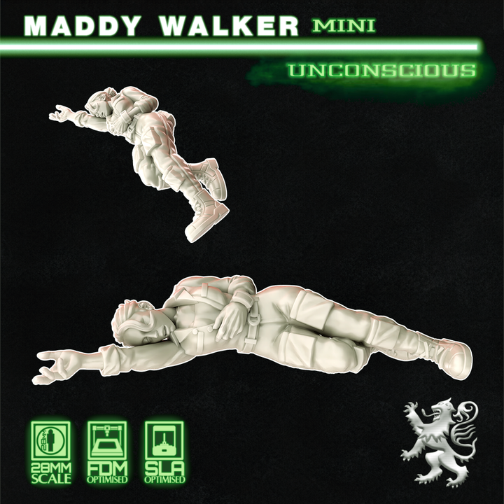 3D Printable Maddy Walker - Unconscious by 2nd Dynasty