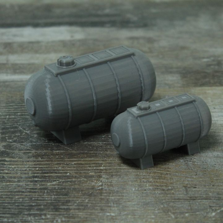 3D Printable Airfield WW2 Large Fuel Tank Wargaming Terrain by Patrick ...