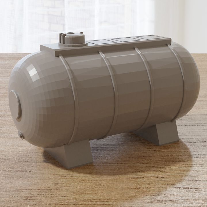 3D Printable Airfield WW2 Large Fuel Tank Wargaming Terrain by Patrick ...