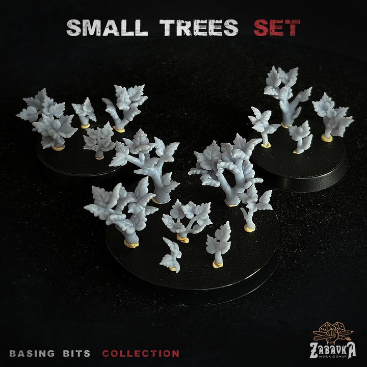 3D Printable Small Trees - Basing Bits (Plants) by Zabavka Workshop