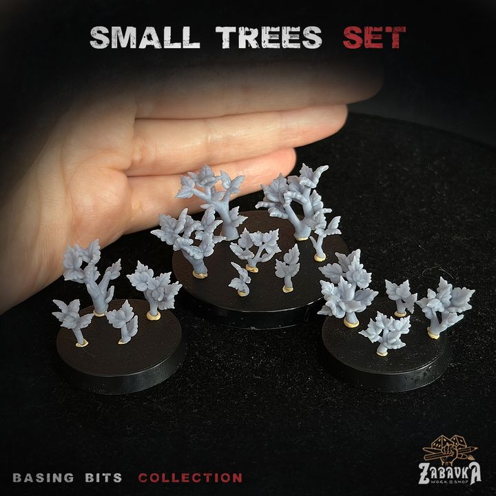 3D Printable Small Trees - Basing Bits (Plants) by Zabavka Workshop