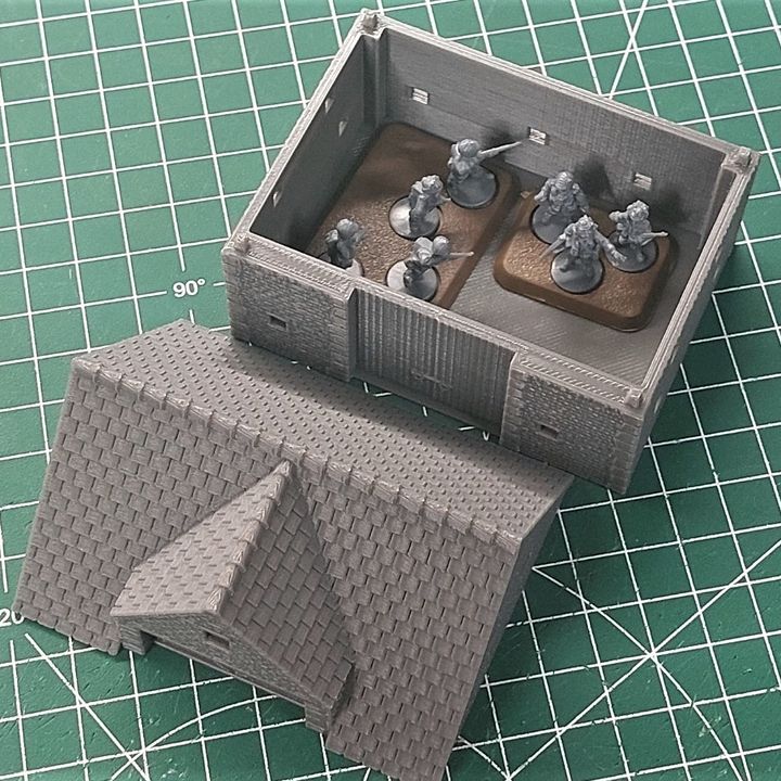 3D Printable Normandy Farm - Barn - Wargaming Terrain by Patrick Miniatures