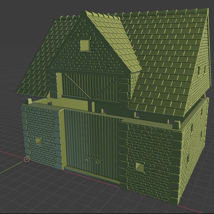 3D Printable Normandy Farm - Barn - Wargaming Terrain by Patrick Miniatures