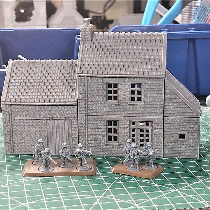 3D Printable Normandy Farm - Farmhouse - Wargaming Terrain by Patrick ...
