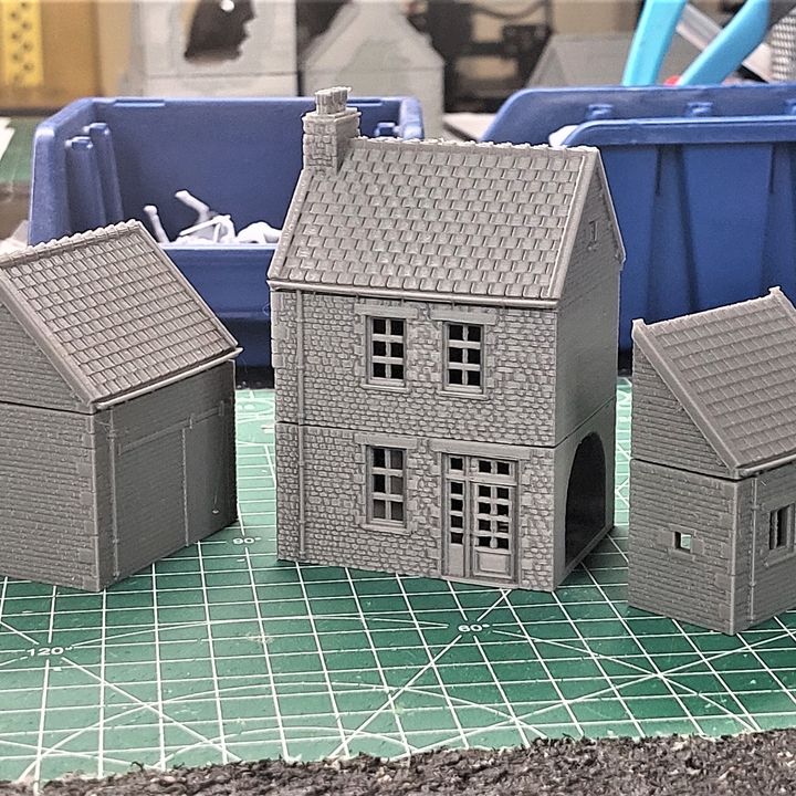 3D Printable Normandy Farm - Farmhouse - Wargaming Terrain by Patrick ...