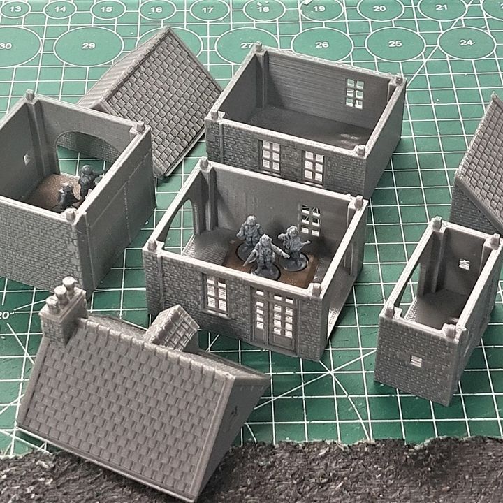 3D Printable Normandy Farm - Farmhouse - Wargaming Terrain by Patrick ...