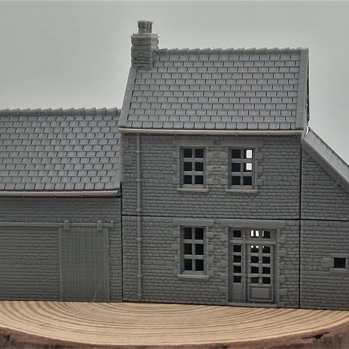 3D Printable Normandy Farm - Farmhouse - Wargaming Terrain by Patrick ...