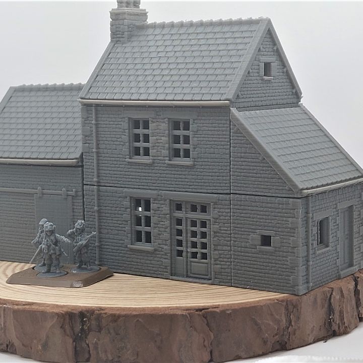 3D Printable Normandy Farm - Farmhouse - Wargaming Terrain by Patrick ...
