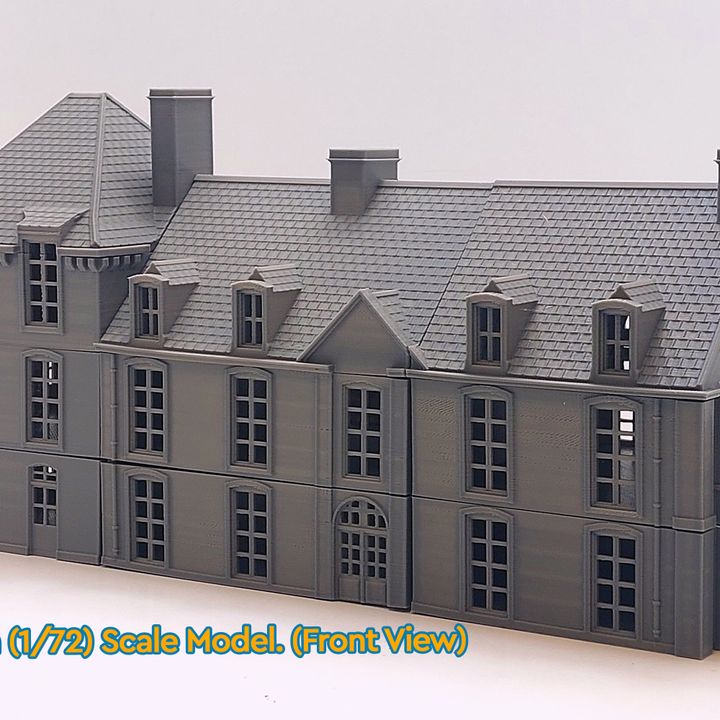3D Printable Normandy Chateau st Come Breville Wargaming Terrain by ...
