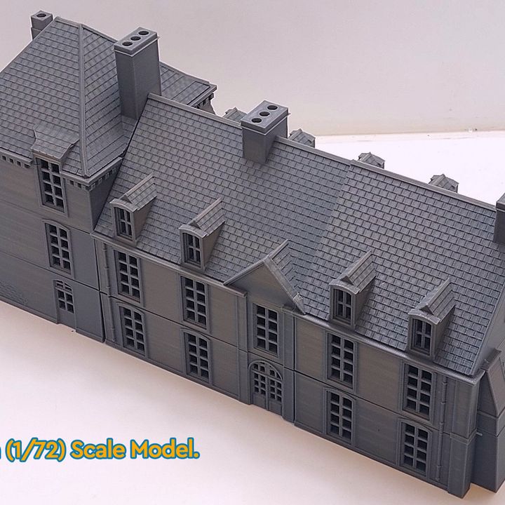 3D Printable Normandy Chateau st Come Breville Wargaming Terrain by ...