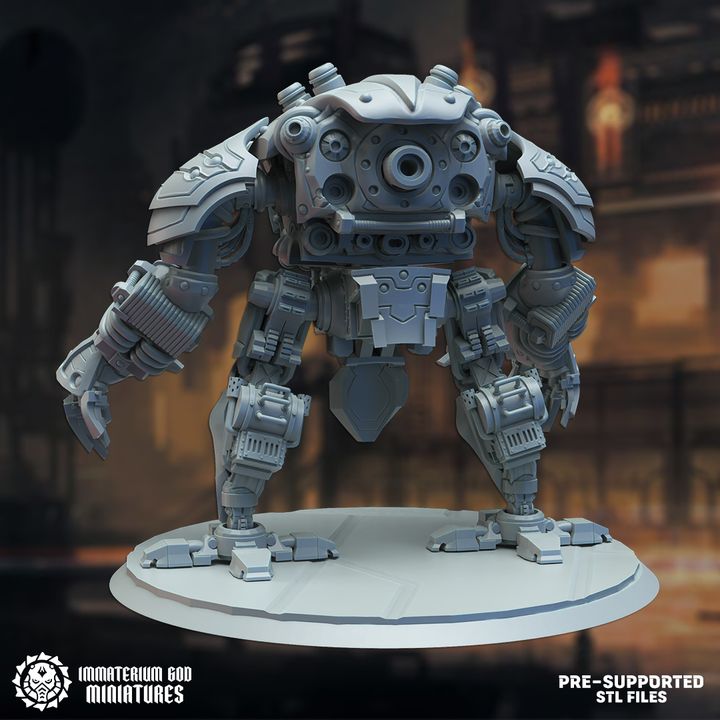 3D Printable Iron marauder + weapons (modular) by Immaterium God Miniatures