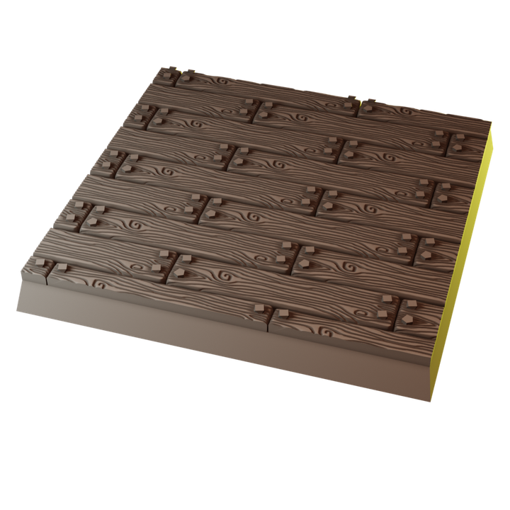 3D Printable Wood Square Bases by MiniWarGaming