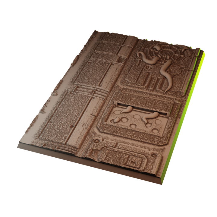 3D Printable Scif-fi Horror Square Bases by MiniWarGaming