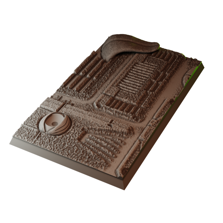 3D Printable Scif-fi Horror Square Bases by MiniWarGaming