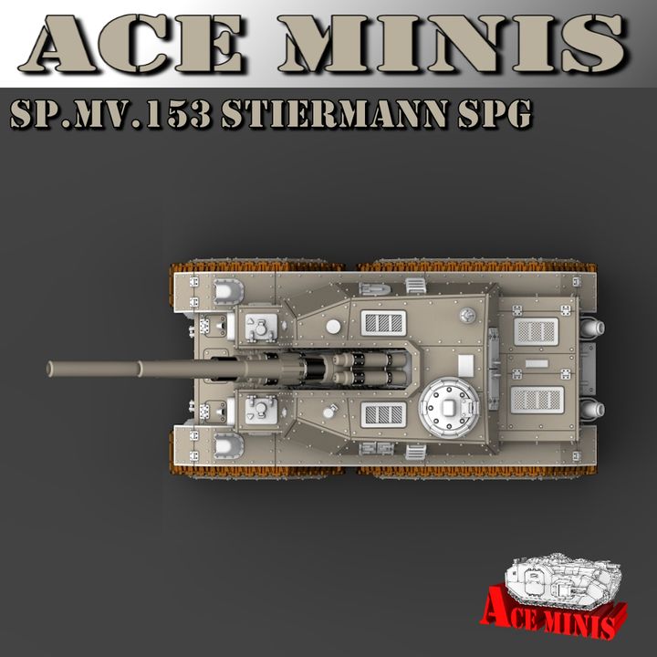 3D Printable SP.MV.153 Stiermann SPG by ACE Minis