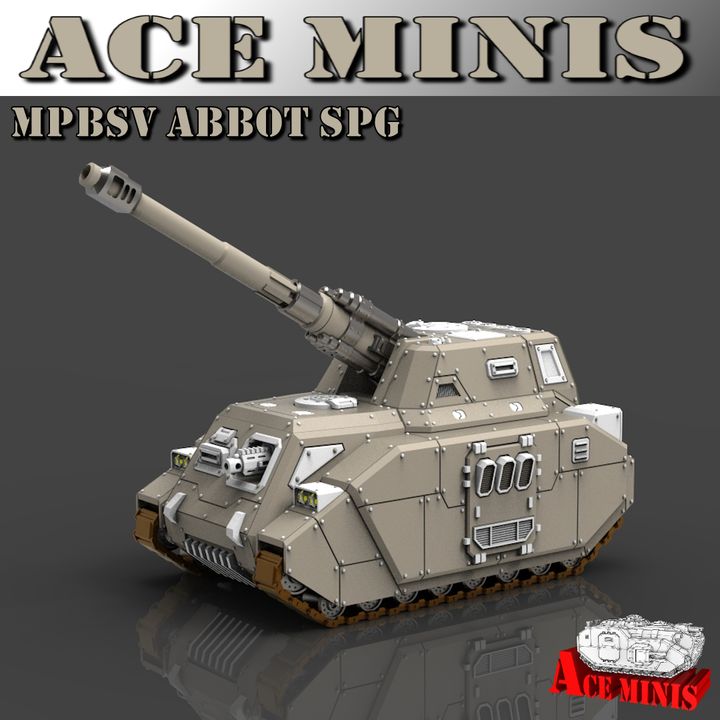 3D Printable MPBSV Abbot SPG by ACE Minis