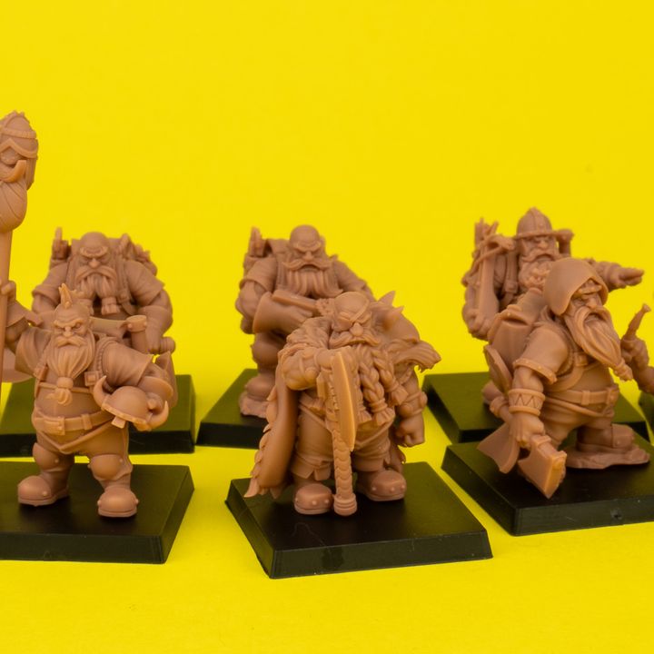 3D Printable Dwarf Rangers by Matteo Donzelli