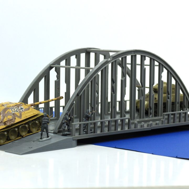 3D Printable Steel Arch Bridge - Tabletop Wagaming Terrain by Patrick ...