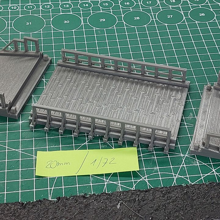 3D Printable Wooden Bridge - Tabletop Wagaming Terrain by Patrick ...
