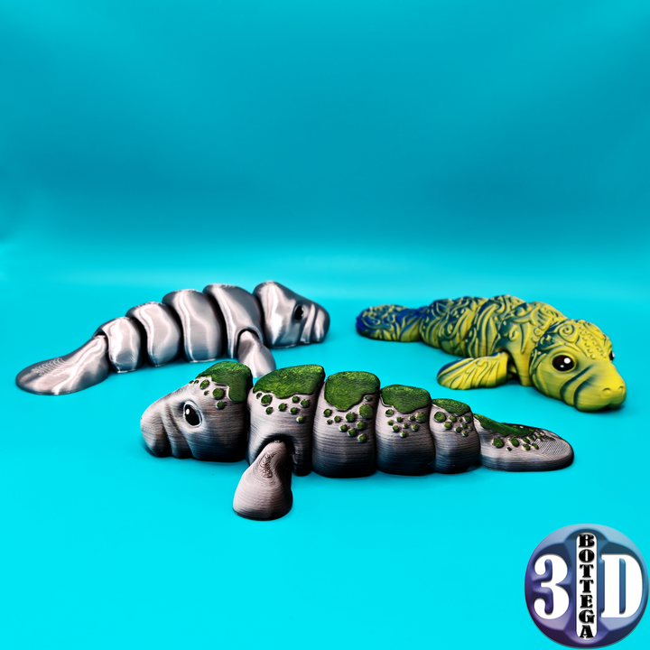 3D Printable Manatee, tris! Articulate, flexy, toy, creature by NOZZLE NOOK