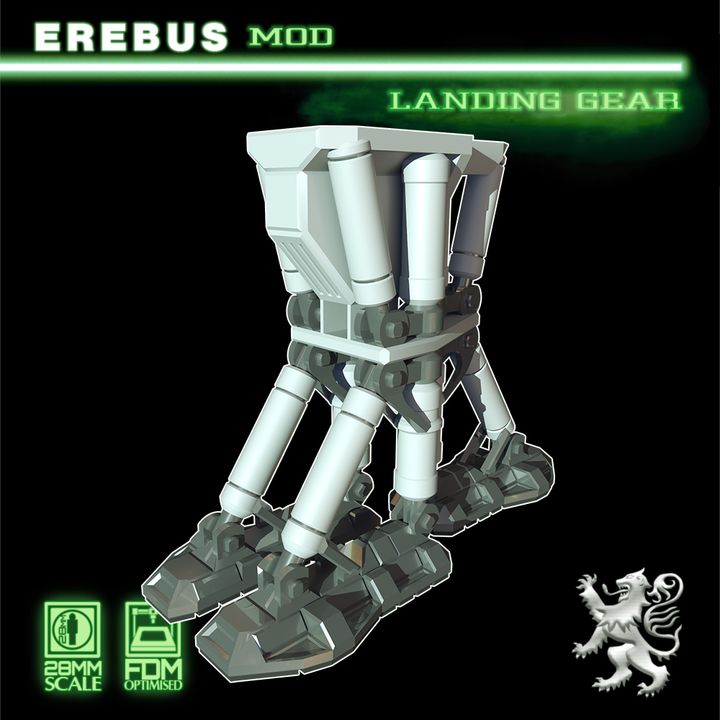 3D Printable Erebus Mod - Landing Gear by 2nd Dynasty