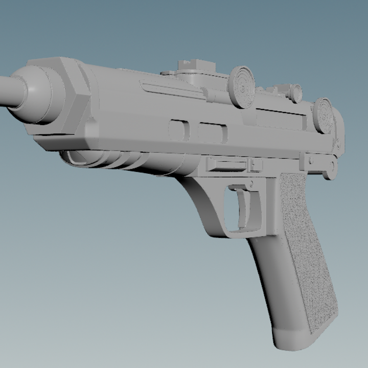3D Printable SCI-FI Blaster by BLACK COG Workshop