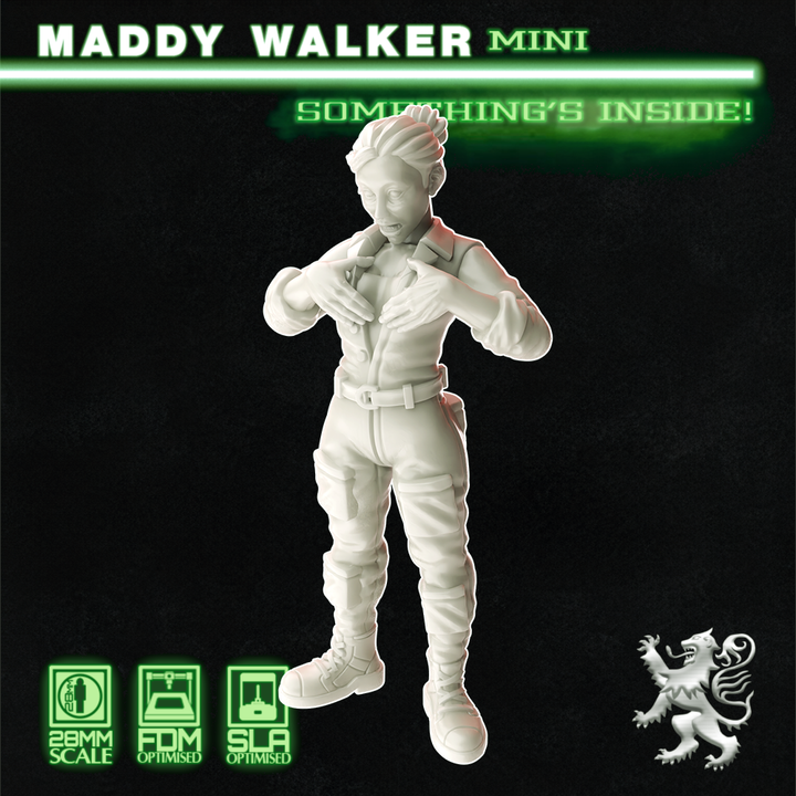 3D Printable Maddy Walker - Something's Inside! by 2nd Dynasty
