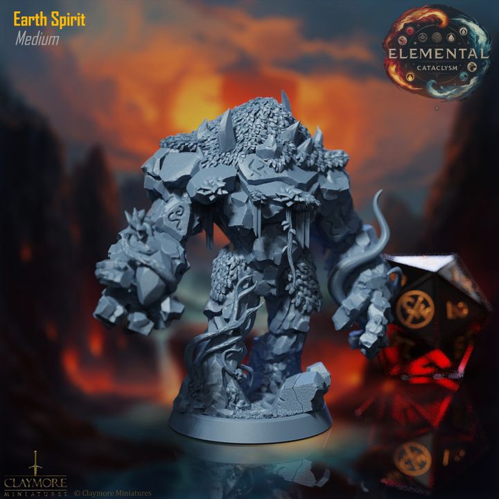 3D Printable Earth Spirit by Claymore Miniatures